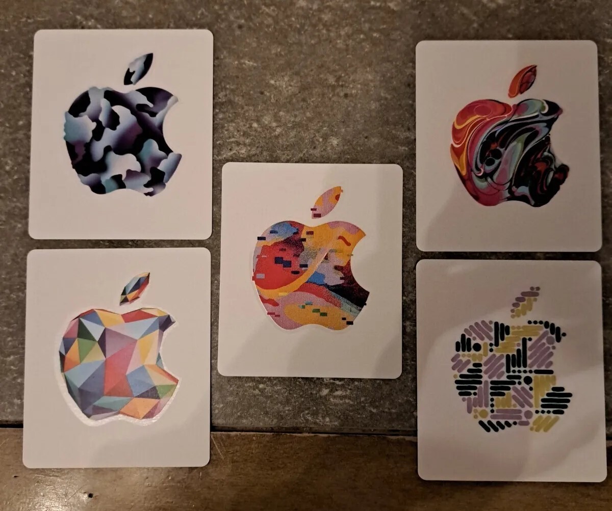 Apple Gift Card Sticker Set Of 10 | eBay