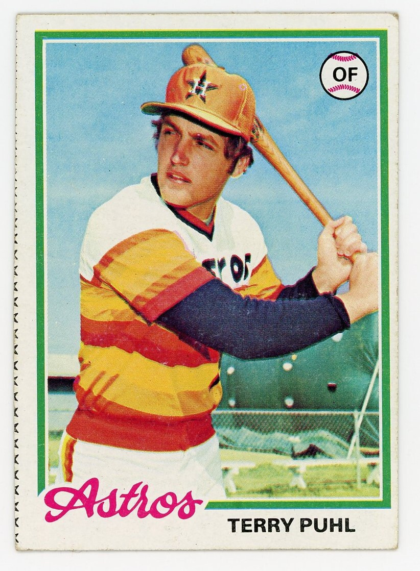 Terry Puhl 1978 Topps # 553 MISCUT, Houston Astros Baseball card MLB | eBay