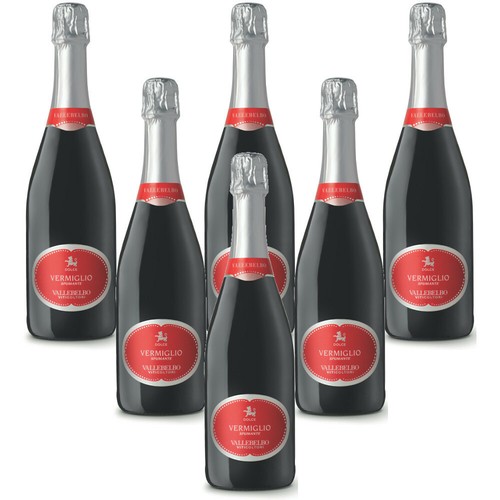 Vermiglio rosso Viticultori Vallebelbo Spumante dolce 6 bottiglie 75 cl ...