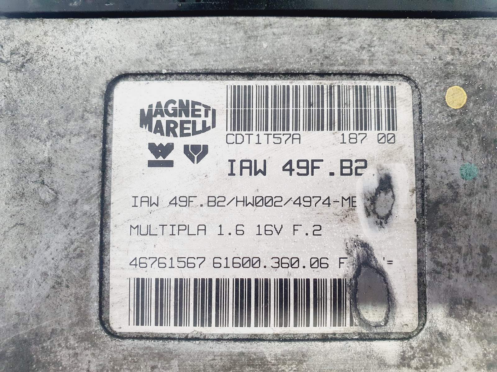ECU Magneti Marelli IAW 49F.B2 / 46761567 / 61600.360.06 | eBay