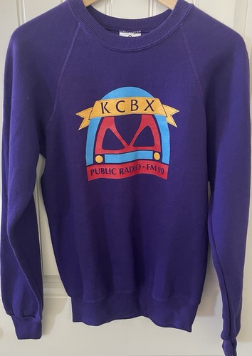 Vintage KCBX Public Radio FM 90 Sweatshirt Sweater M LEE Made In U.S.A. | eBay