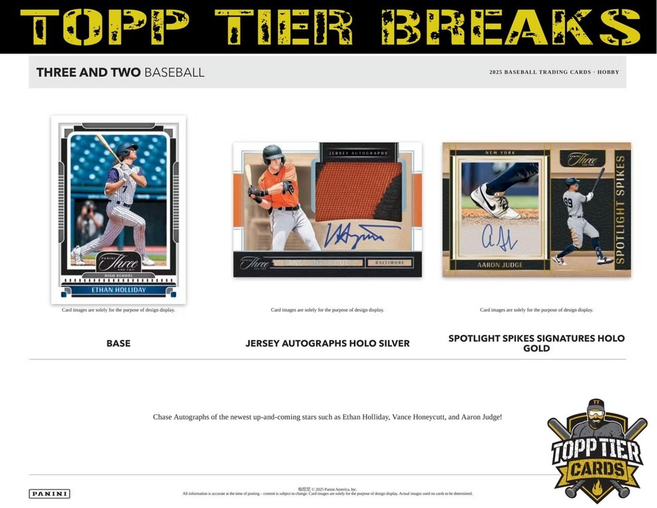 MILWAUKEE BREWERS 2025 PANINI THREE & TWO 10X HOBBY BOX FULL CASE BREAK ...
