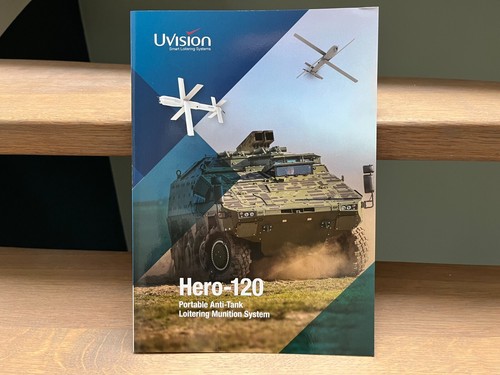 Uvision (Israel) Hero-120 portable anti-tank loitering munition system ...