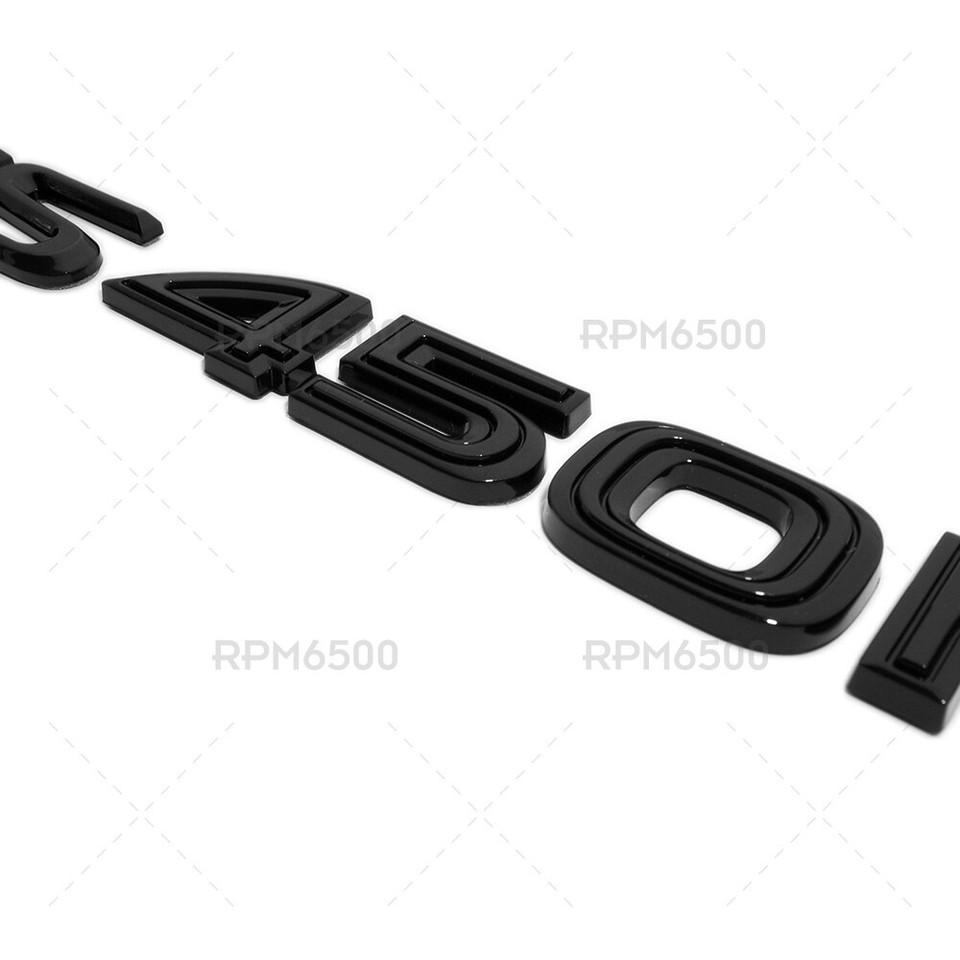 Lexus Rear Trunk Gloss Black GS 450h Letter Logo Badge Emblem Replace F ...