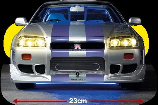 DeAGOSTINI Fast & Furious Nissan Skyline GT-R R34 1:8 Scale Model Car ...