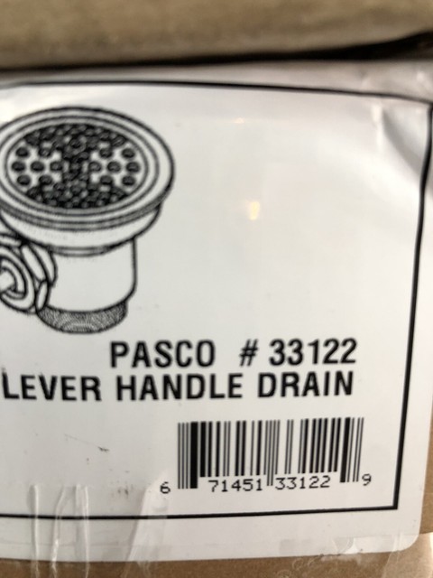 Pasco #33123 3-1/2'' '' Lever Drain for sale online | eBay