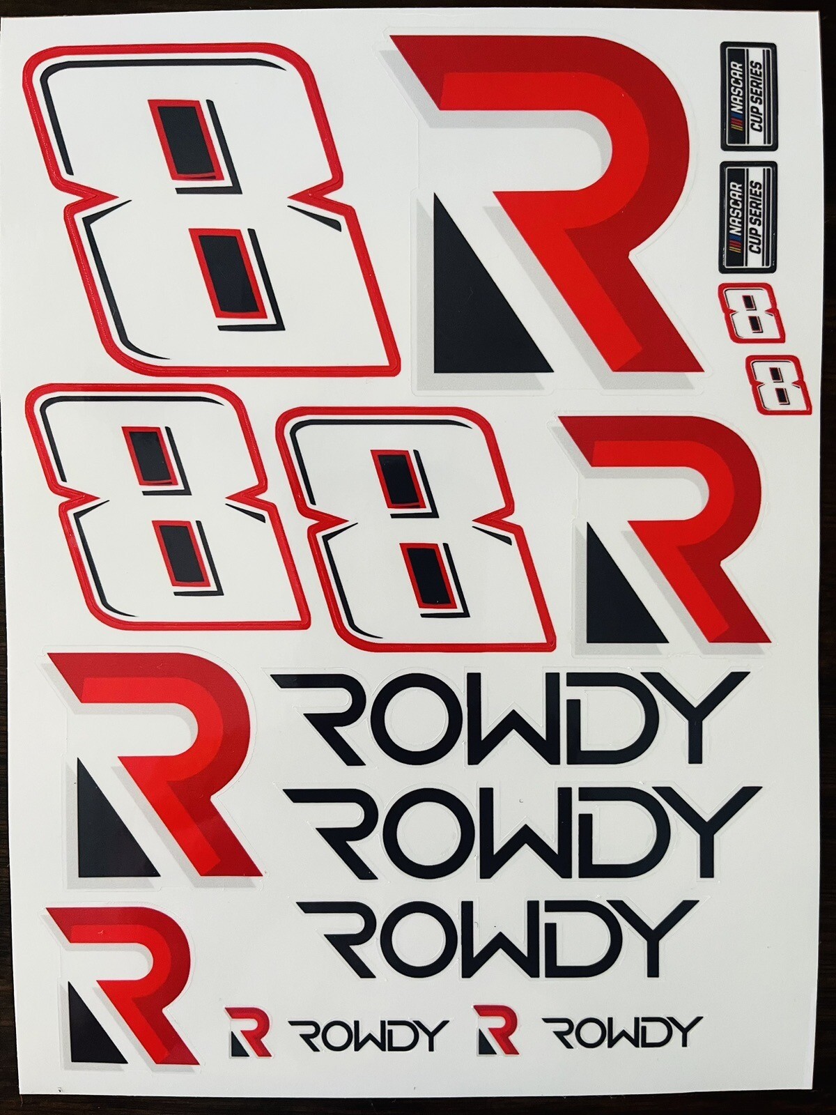 1/10 Scale R/C Racing Vinyl Decal/Sticker Sheet W/ Sponsor Sticker ...