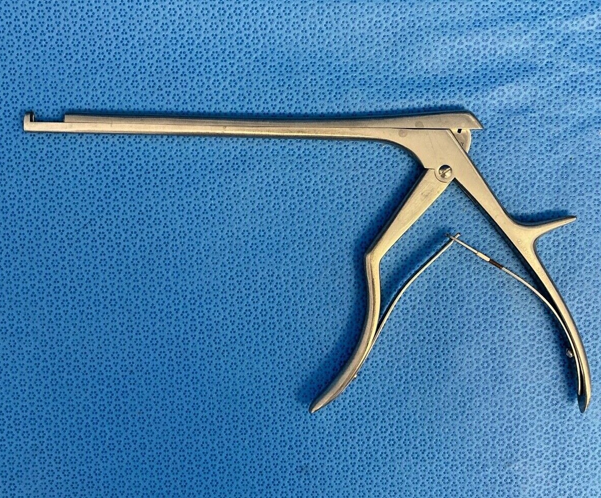 Zimmer 3350-04 5mm 90° Up 8" Schlesinger Cervical Kerrison Rongeur ...