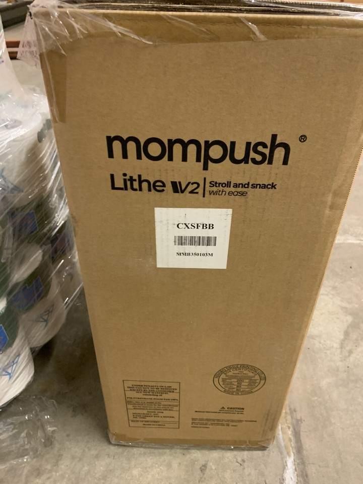 Mompush Lithe V2 Lightweight Stroller + Snack Tray, Ultra-Compact Fold ...