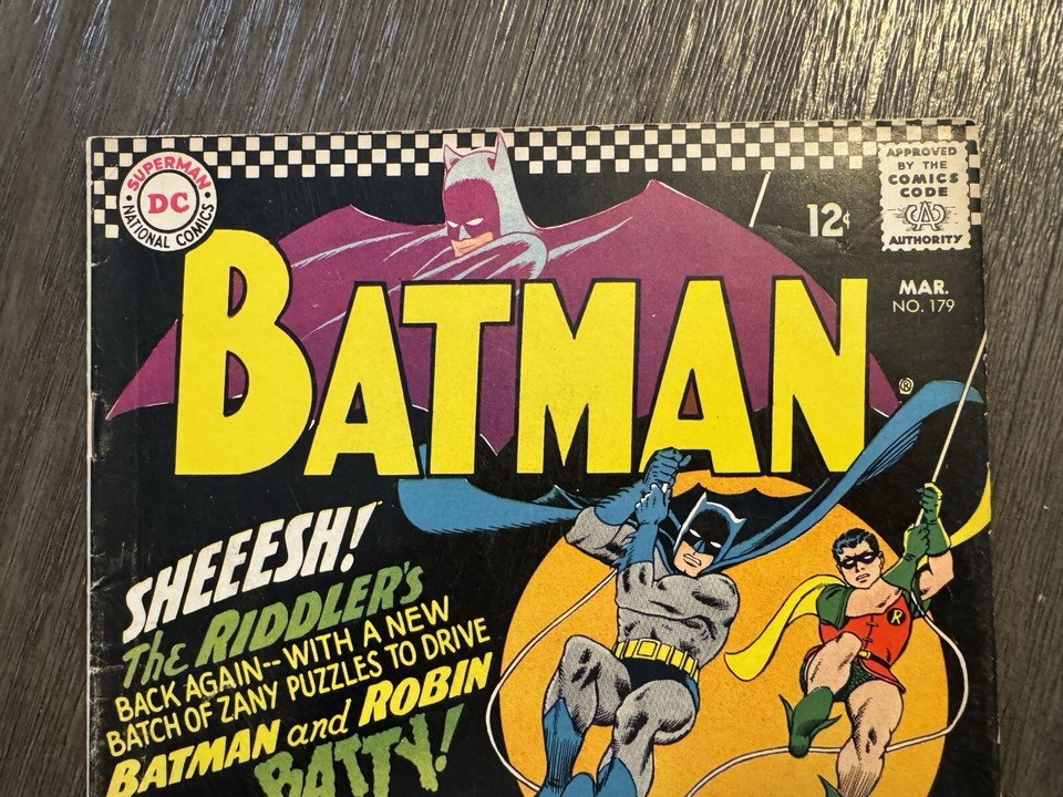 Batman #179 FN+ to FN/VF 2nd Riddler Silver Age DC Comics 1966 | eBay