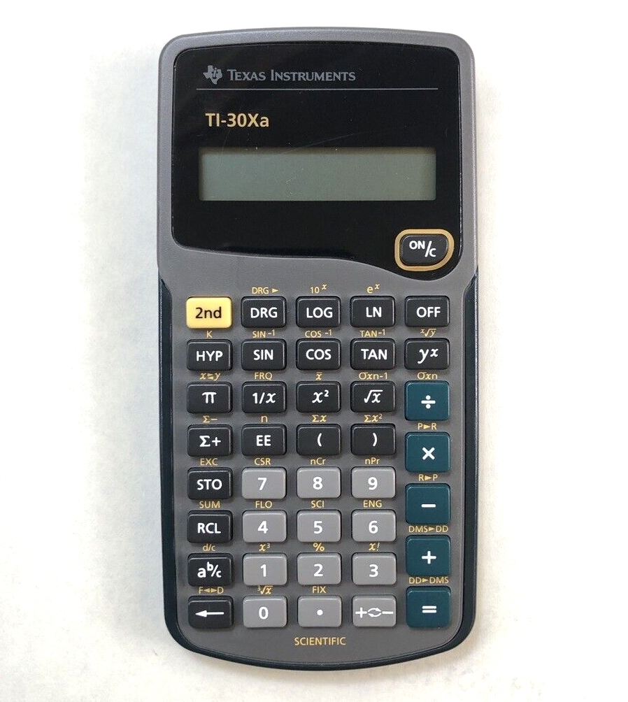 Texas Instruments TI-30Xa Scientific Calculator With Cover - Works | eBay