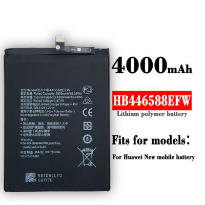 HB446588EFW 4000mAh High Quality Battery For Huawei New Mobile Phone ...