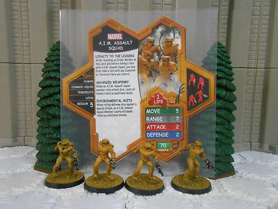 Heroscape Custom A.I.M. Assault Squad Double Sided Card & Figure AIM ...