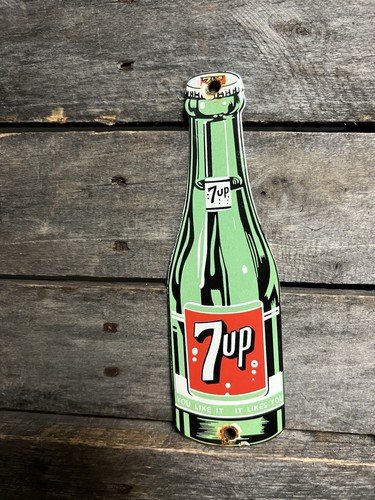 VINTAGE PORCELAIN 7UP SODA POP SIGN | eBay