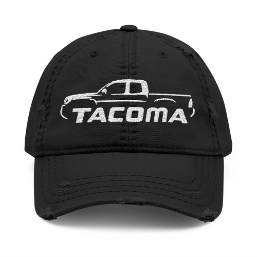 Toyota Tacoma Logo Symbol Distressed Dad Hat Embroidered | eBay