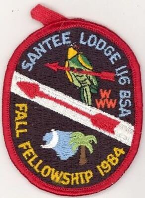 116 Santee Lodge 1984 Fall Fellowship | eBay