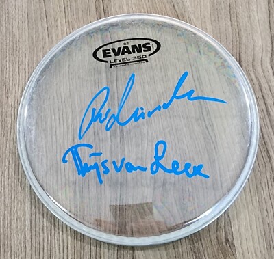 FOCUS Dutch Band Signed 8" Clear Drumhead Drum Head Thijs Van Leer ...