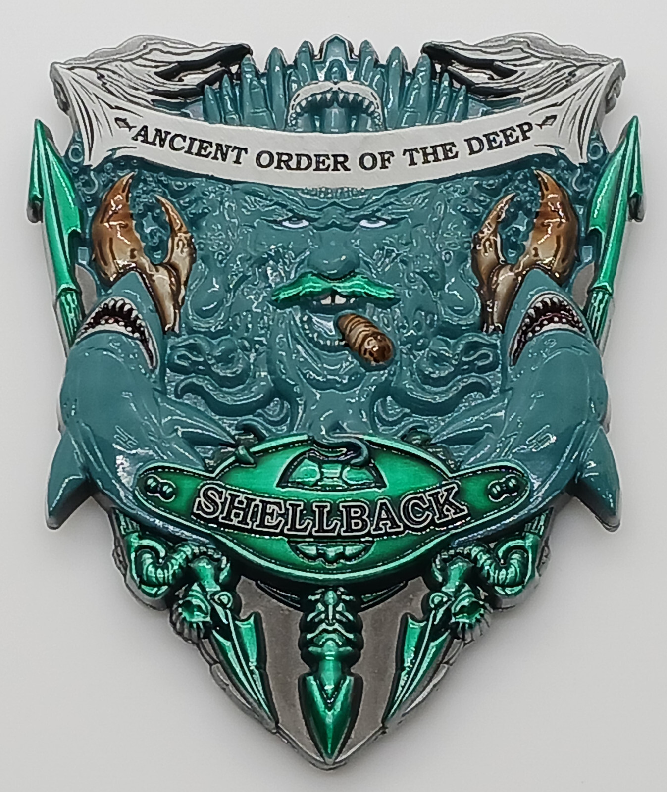 Shellback Ancient Order Of The Deep Challenge Coin | eBay