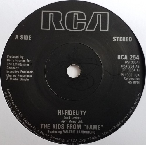 The Kids From Fame - Hi-Fidelity - 7" Vinyl Single (4) | eBay