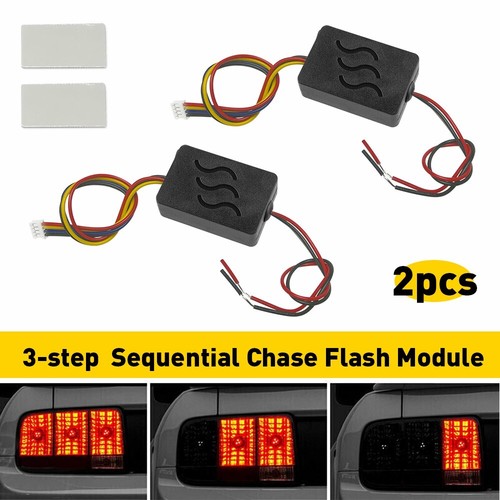 2X Blinking Module Boxes w/3 Step Sequential Chase Flash Fits Turn ...