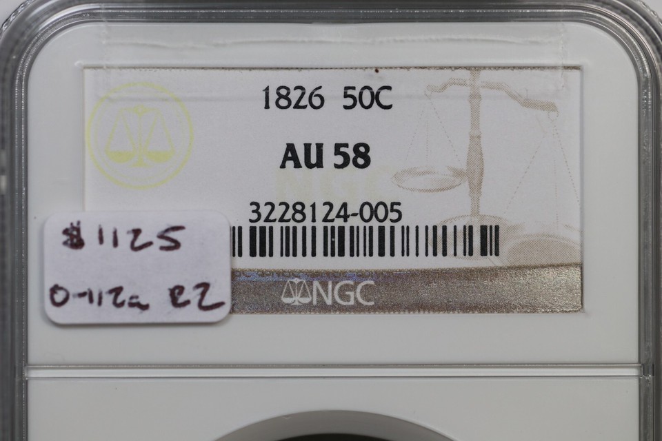 1826 O-112a R-2 NGC AU 58 Capped Bust Half Dollar 50c | eBay