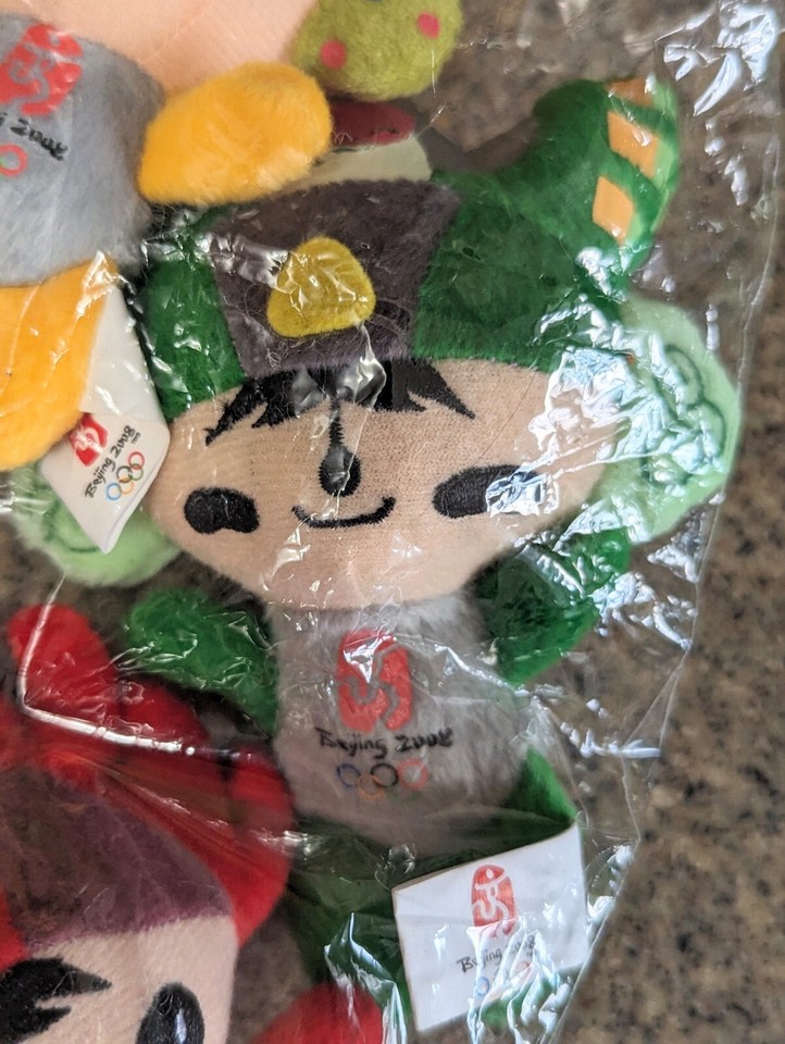 2008 Beijing Summer Olympics Mascot Dolls New Plush Stuffed Key Chain ...