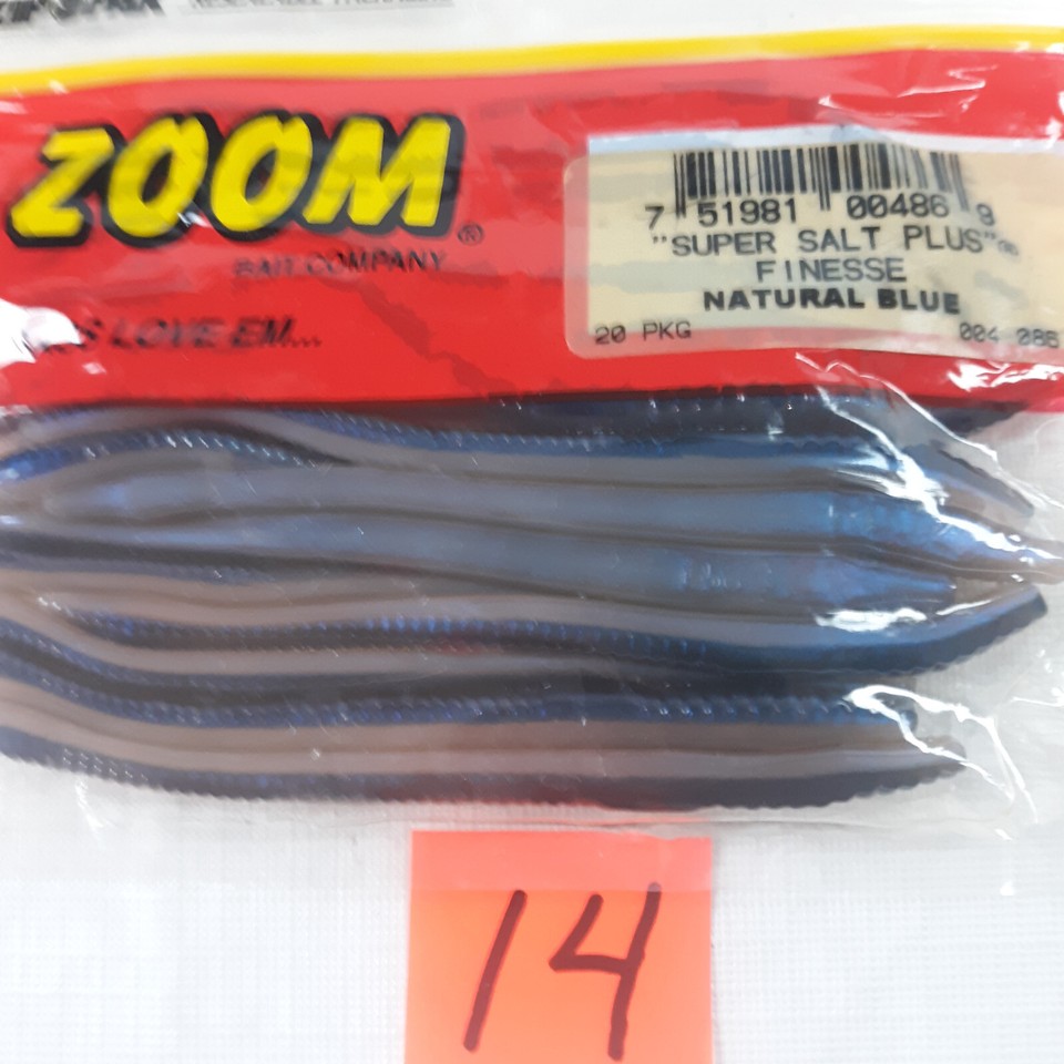 ZOOM FINESSE WORM SUPER SALT PLUS 5", Choose From 34 Colors NIP | eBay