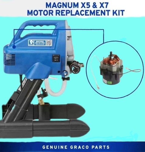 Graco Magnum X5 X7 Motor Replacement Kit 17L282 MADE IN U.S.A. | eBay