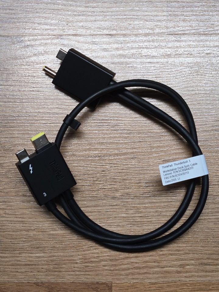 Lenovo Thinkpad Thunderbolt 3 Workstation Dock Split Cable | eBay