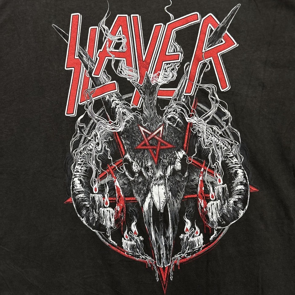 Slayer Demonic Goat Thrash Metal Band T-Shirt Size 2XL | eBay