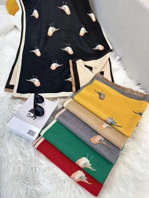 Robin Bird Print Scarf Pretty Christmas Premium Soft Classic Blend ...