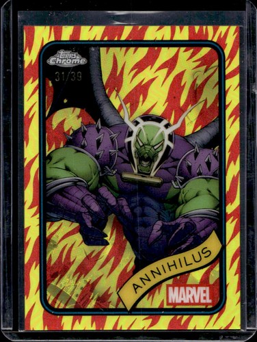2025 Topps Chrome Marvel Annihilus Human Torch Refractor #/39 | eBay