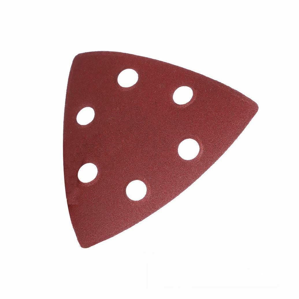 10 x 90mm DELTA DETAIL SANDING SANDER TRIANGLE SHEETS PADS 40G 60G 80G ...