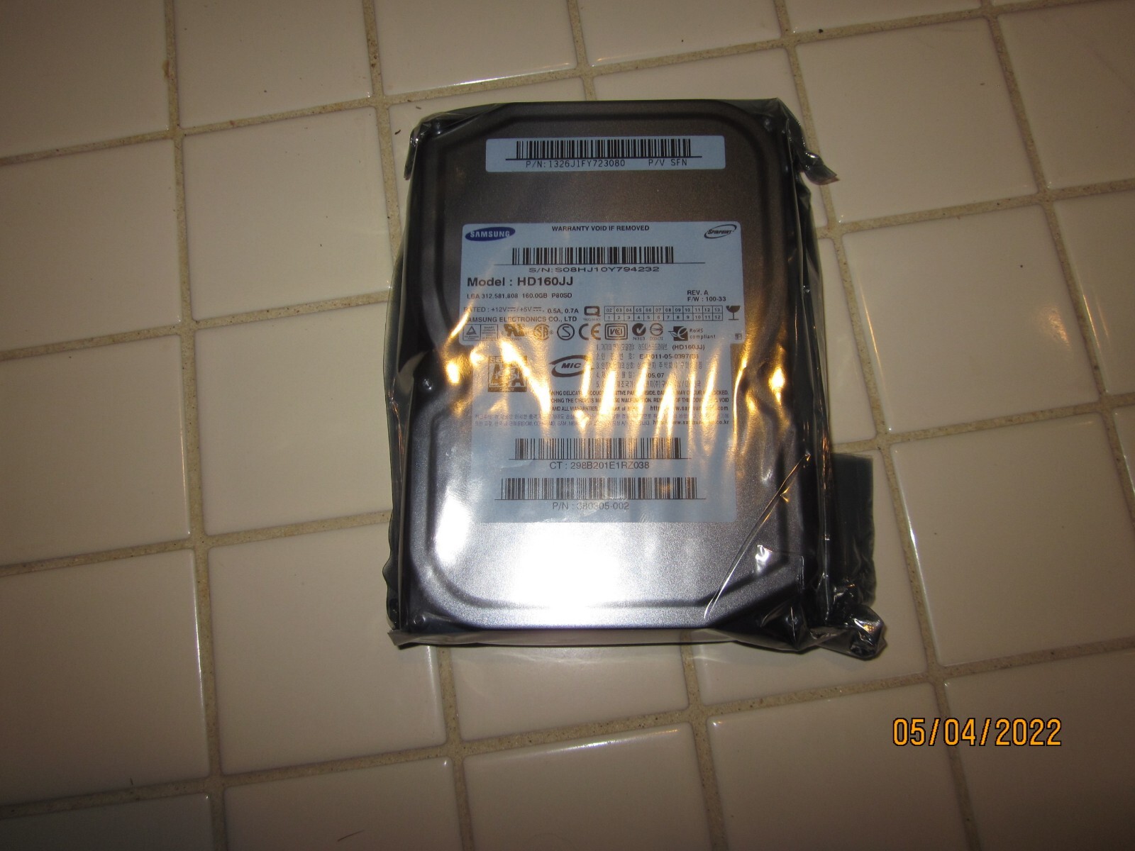 Samsung Spinpoint P80SD HD160JJ 160GB Internal 7200RPM 3.5" (HD160JJ ...