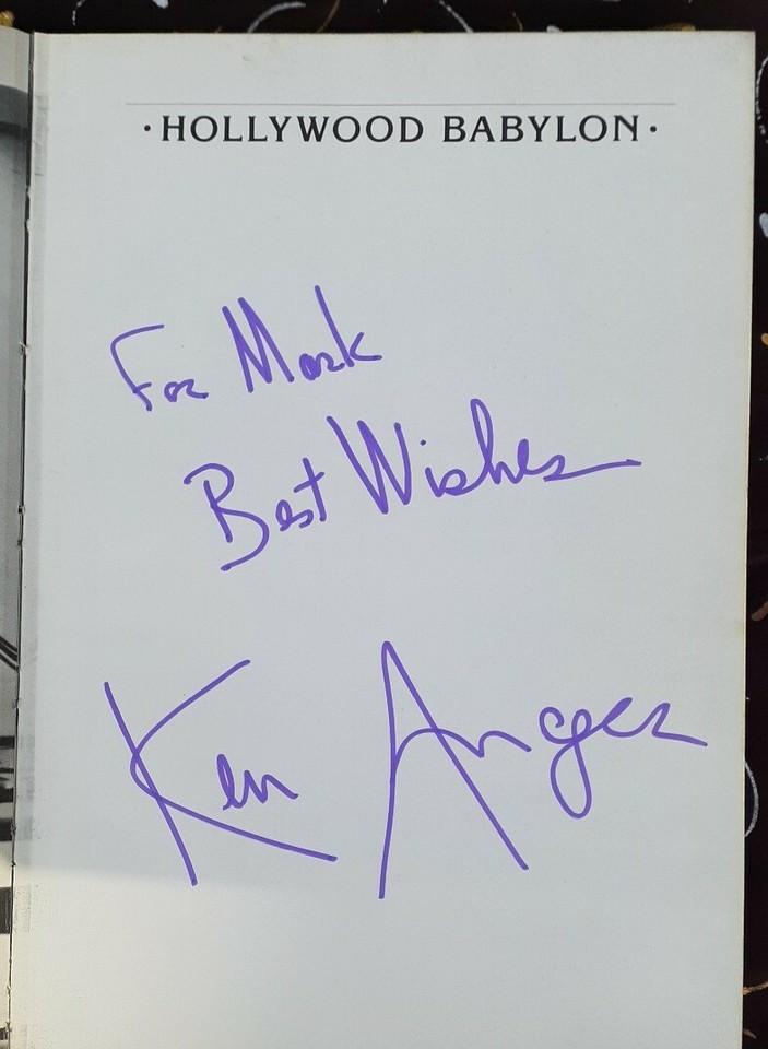 Hollywood Babylon by Kenneth Anger (SIGNED / 1975 Edition / Hardcover ...