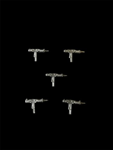 Lot of 5 Snake Eyes Guns Uzi GI Joe Vintage 1982/1983 Style Custom Red ...