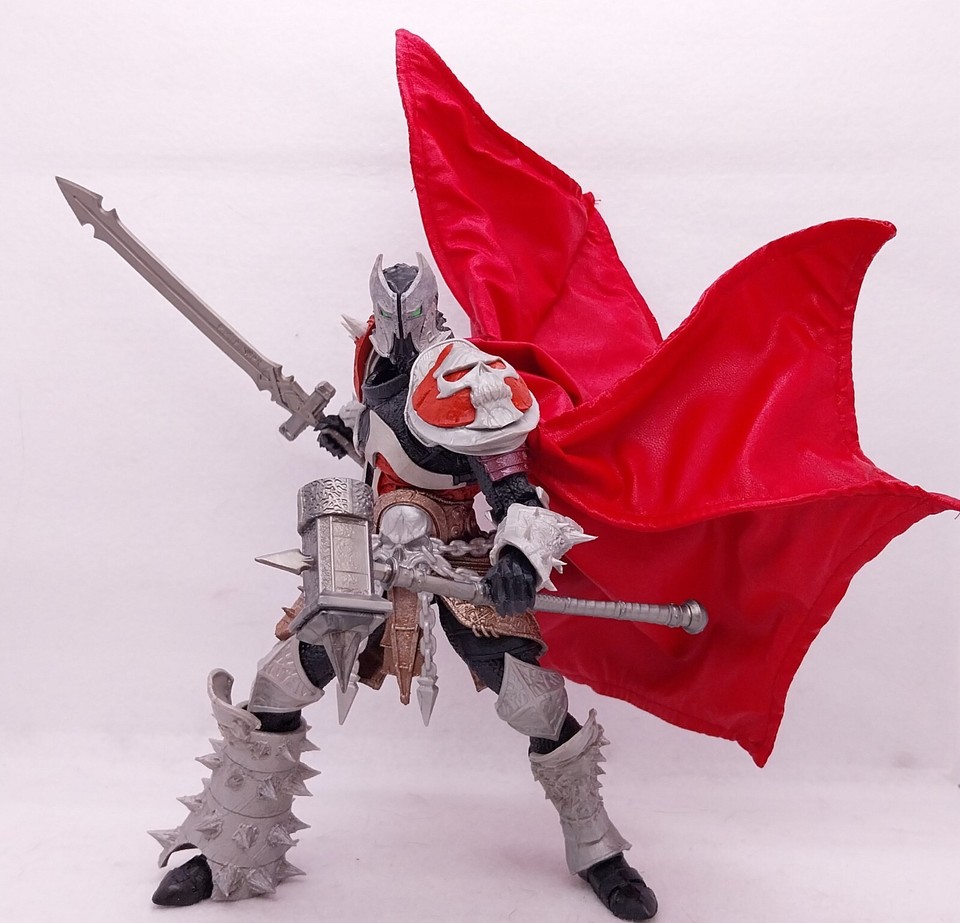 McFarlane Toys Megafig Medieval Spawn Dedicated Wire Red Faux Leather ...