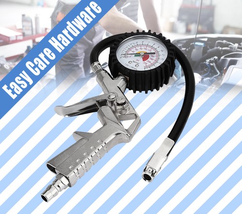 Tyre Inflator with Gauge Kit Tire Inflator Dial Type 220 PSI New nitto ...