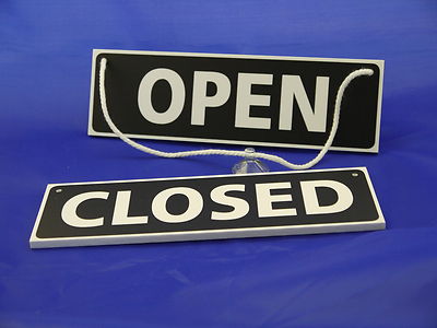 Open / Closed Sign - Hanging Sign - Shop Window / Door Sign | eBay UK