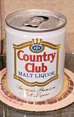 8 OUNCE ALUMINUM COUNTRY CLUB STAY TAB CAN PEARL BREWING SAN ANTONIO ...