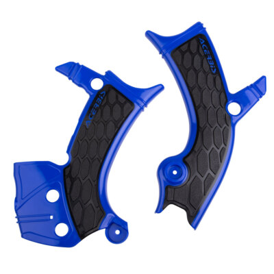 Acerbis X-Grip Frame Guards Blue/Black For YAMAHA YZ250F YZ450F WR250F ...