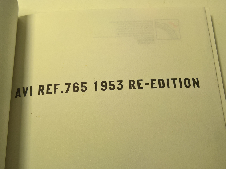 ULTRA RARE BREITLING AVI REF. 765 1953 RE-EDITION BOOKLET SET GENUINE ...