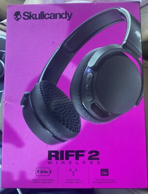 Skullcandy Riff 2 Bluetooth Wireless Headphones, Black, NEW in box! | eBay