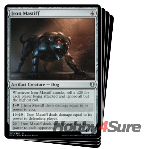 Iron Mastiff X4 M/NM Magic MTG Commander Legends: Battle For Baldur's ...