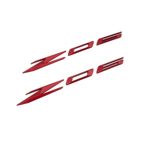 C8 Corvette OEM Z06 PROPEL RED Side Emblem Set (INCLUDES 2) | eBay