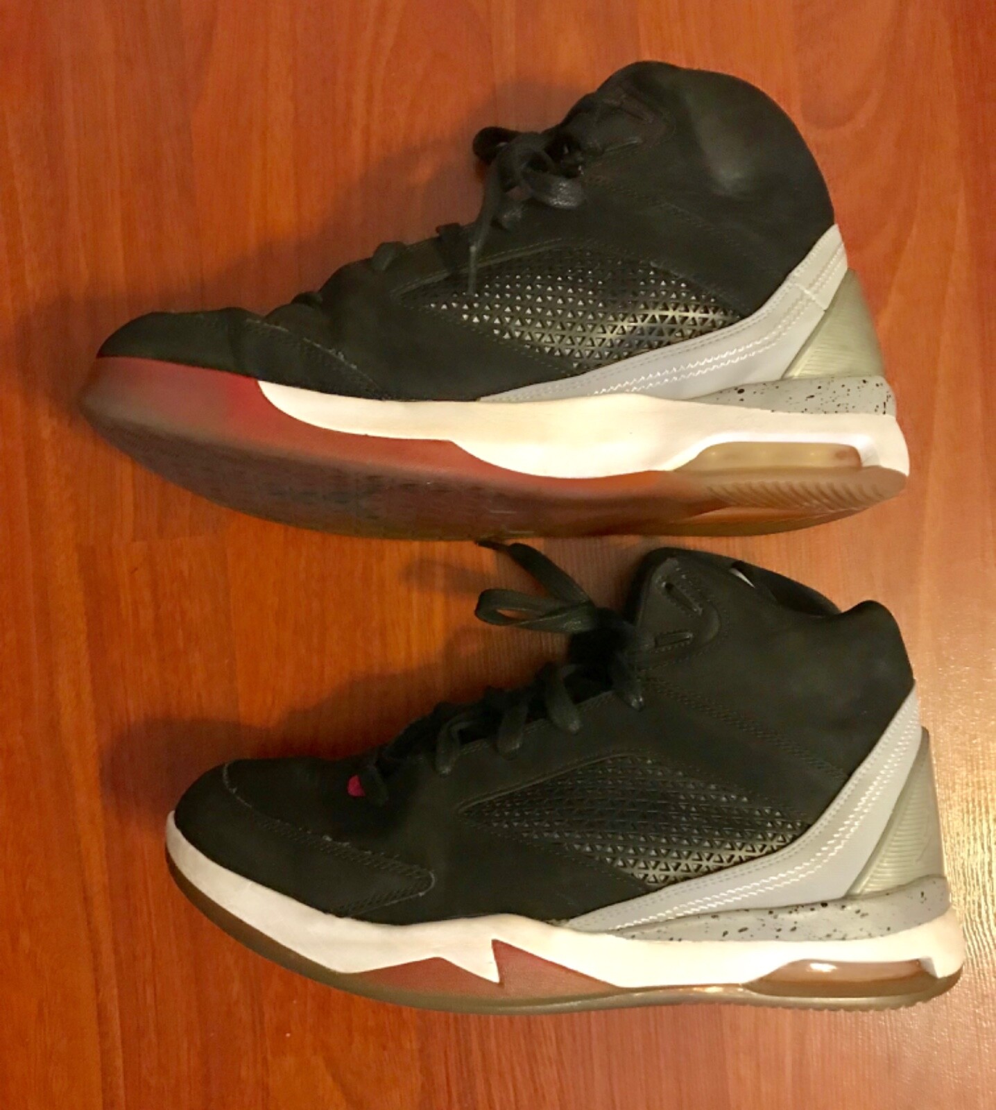 Nike Air Jordan 679680-081 Flight Black XXll Grey Sneakers Size 9.5 | eBay