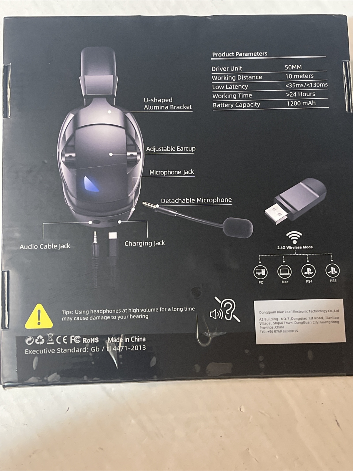 BL100 Pro Wireless Gaming Headset With Detachable Noise Cancelling Microphone | eBay Australia