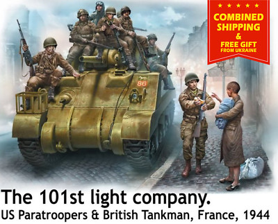 Master Box 35164 - 1/35 - US Paratroopers & British Tankman France 1944 ...