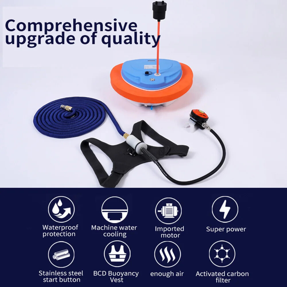 GOYOJO Upgraded Scuba Diving Ventilator Tankless Portable Tank Air ...