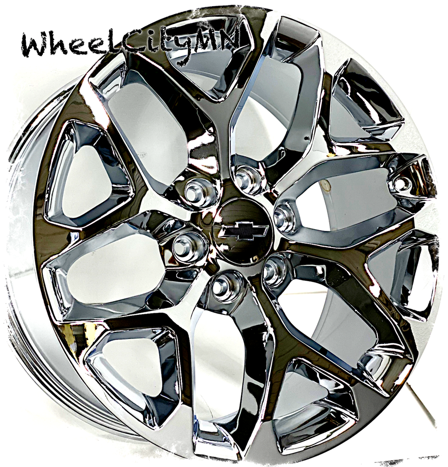 20 inch chrome Snowflake OE replica 2020 Chevy Silverado 1500 wheels ...